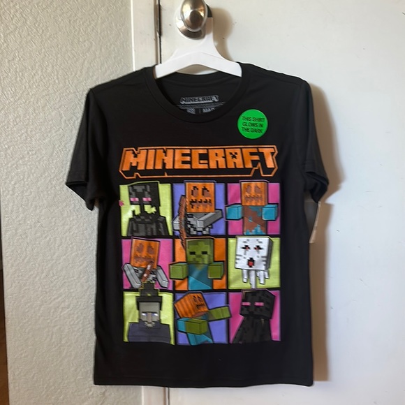 Shirts & Tops | Minecraft Glow In The Dark Shirt | Poshmark